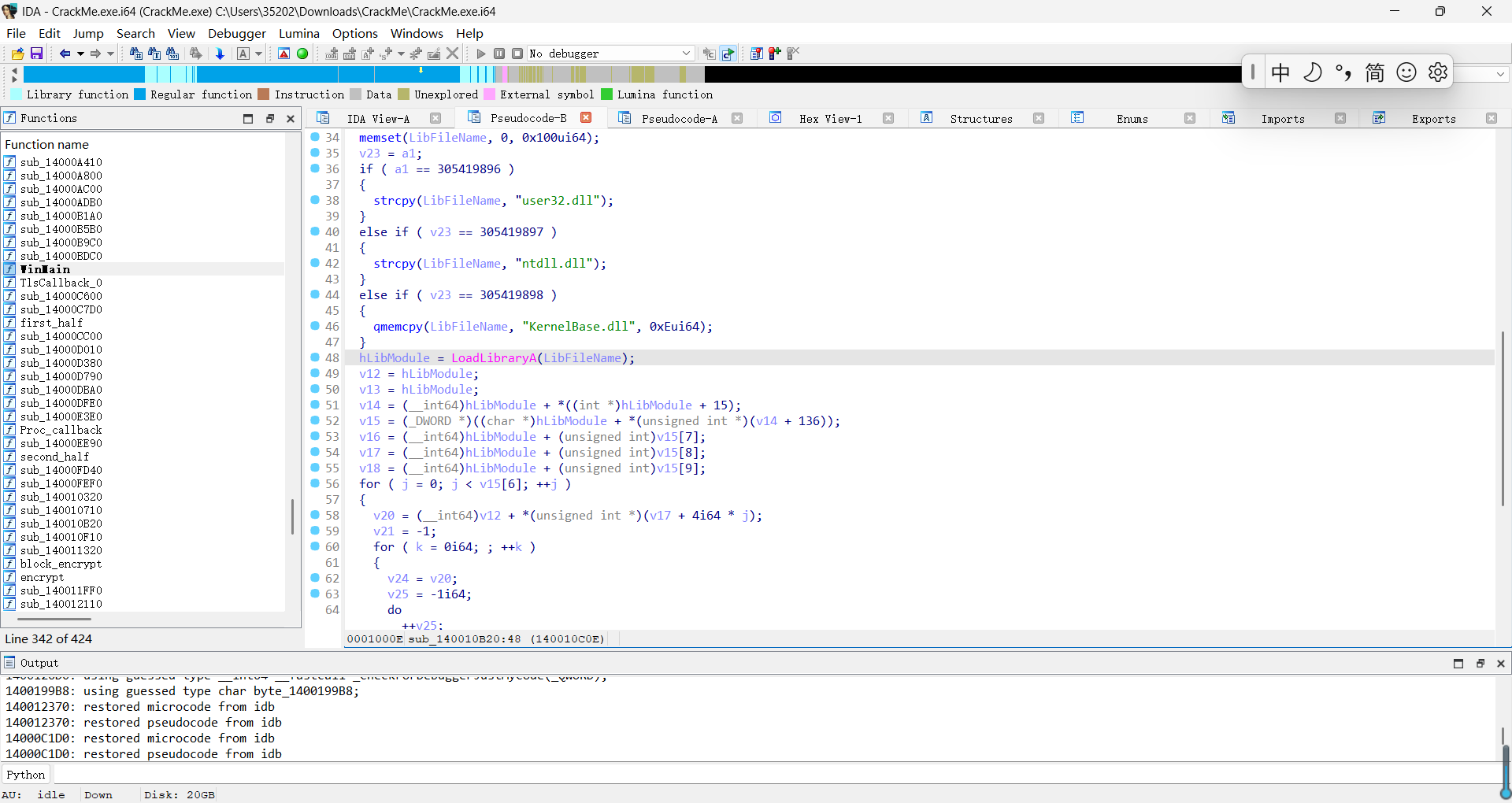 【XYCTF】RE-Crackme_[第五章 ctf之re章]simplecrackme-CSDN博客