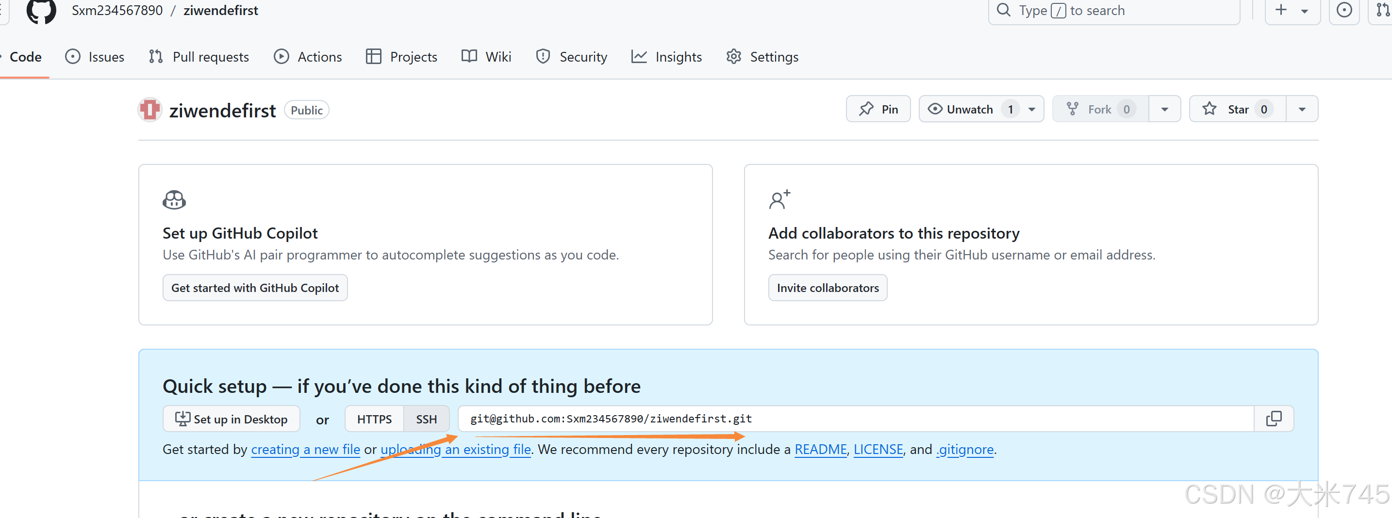 linux远程推送代码到GitHub(ssh验证）_linux ssh github-CSDN博客