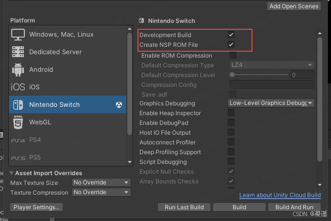 Unity适配Nintendo Switch平台开发_unity switch-CSDN博客