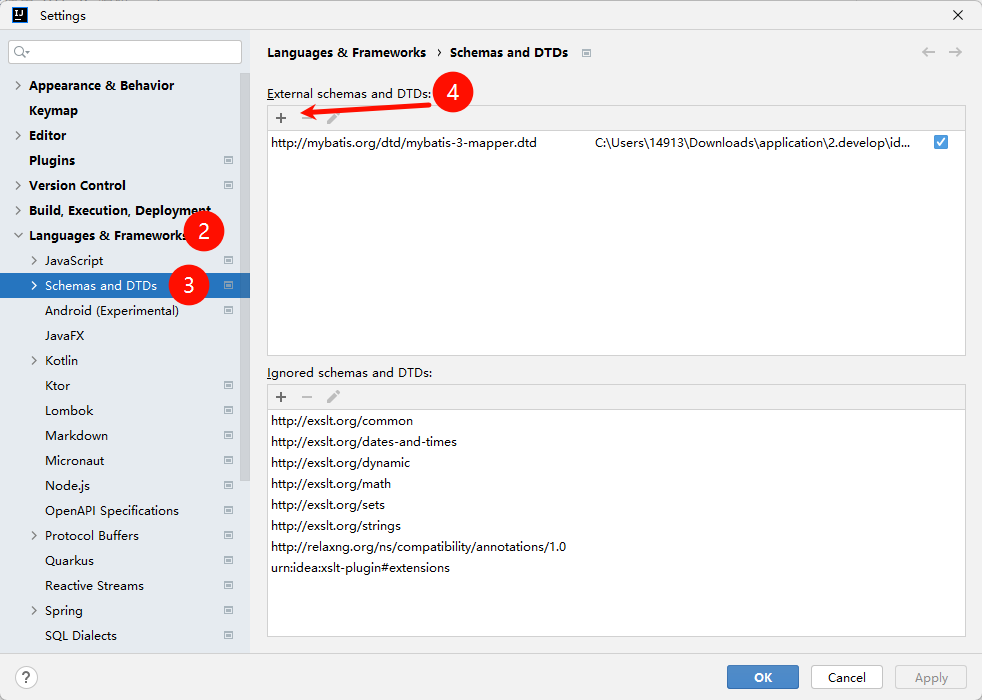 URI is not registered (Settings | Languages & Frameworks | Schemas and DTDs)-CSDN博客