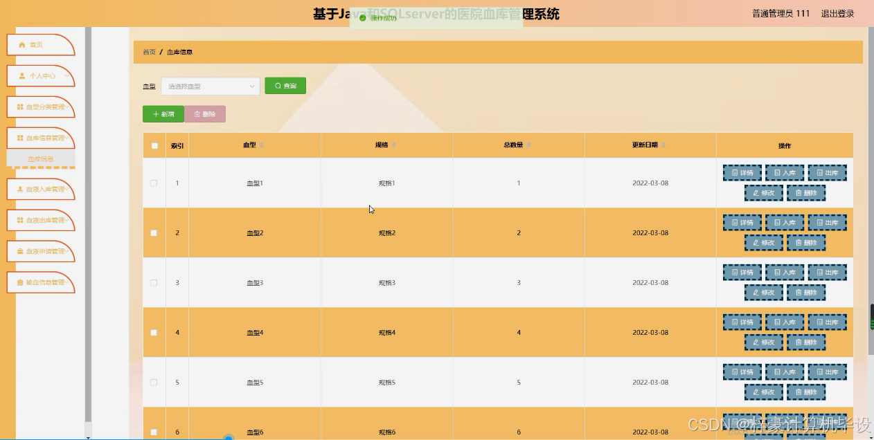 springboot+vue基于Java和SQLserver的医院血库管理系统【开题+程序+论文】_vue + spring boot + sql server-CSDN博客
