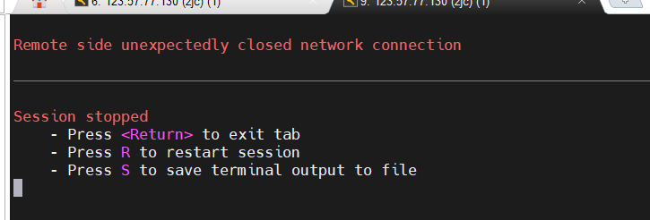 MobaXterm登录服务器 Remote side unexpectedly closed network connection-CSDN博客
