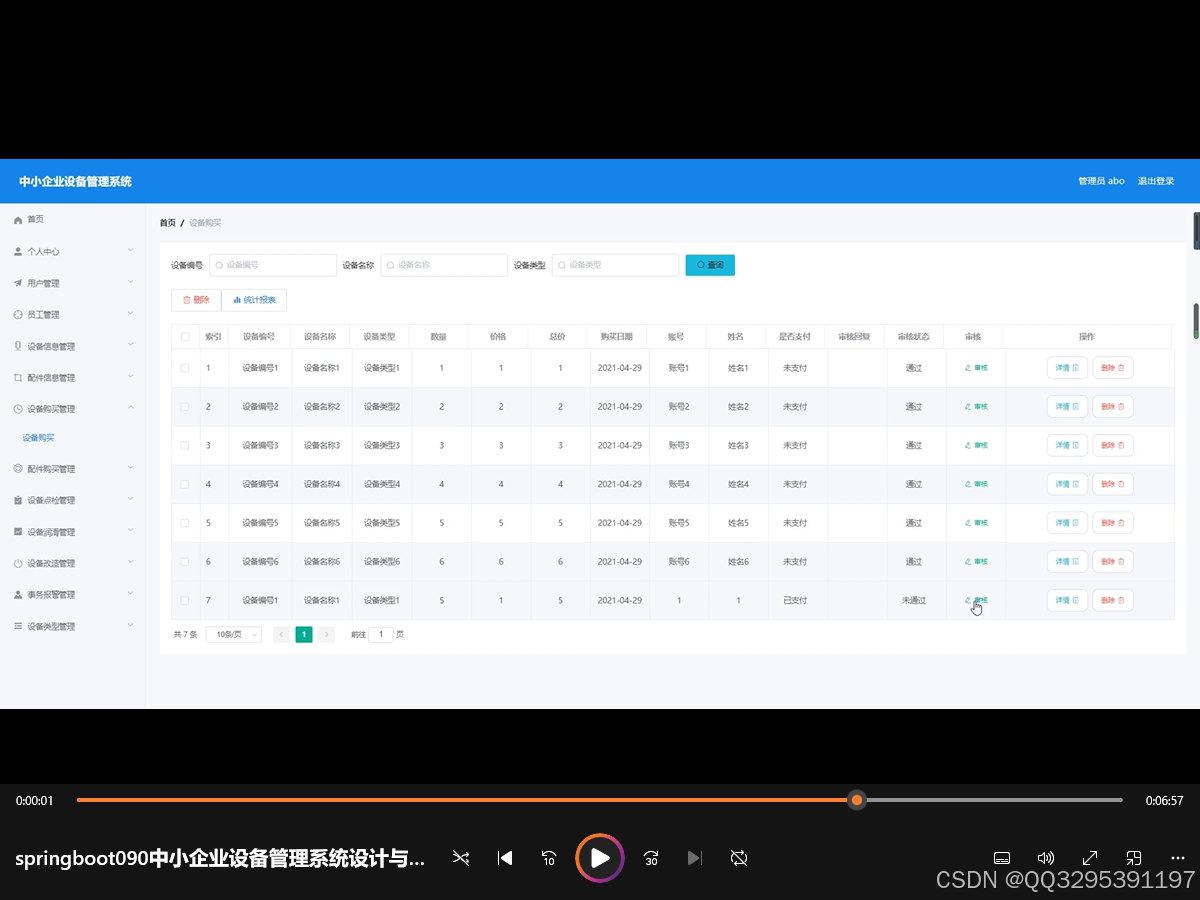 基于springbootvue中小企业设备管理系统设计与实现含万字文档源码lw部署文档讲解等 Csdn博客
