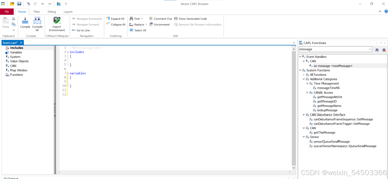 CAPL基础编程_capl编程-CSDN博客