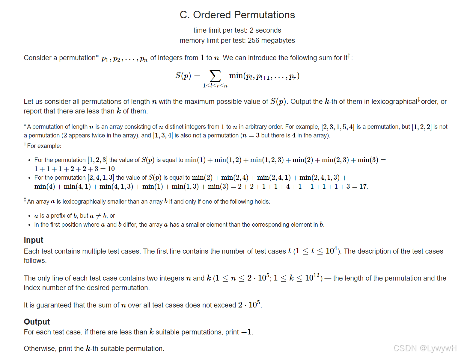 Codeforces Round 992C--Ordered Permutations二进制法思维题_c. ordered permutations-CSDN博客