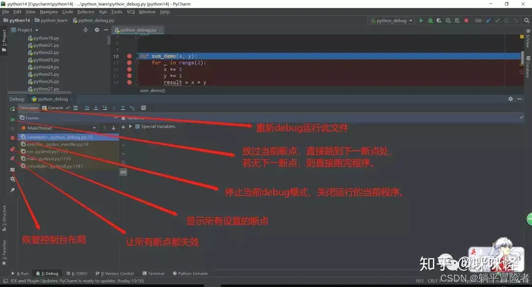 Pycharm Debug模式_pycharm debug console-CSDN博客