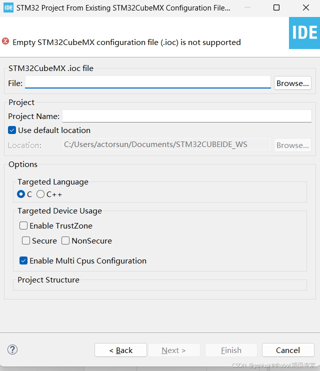 stm32cubeide导入project/项目-CSDN博客