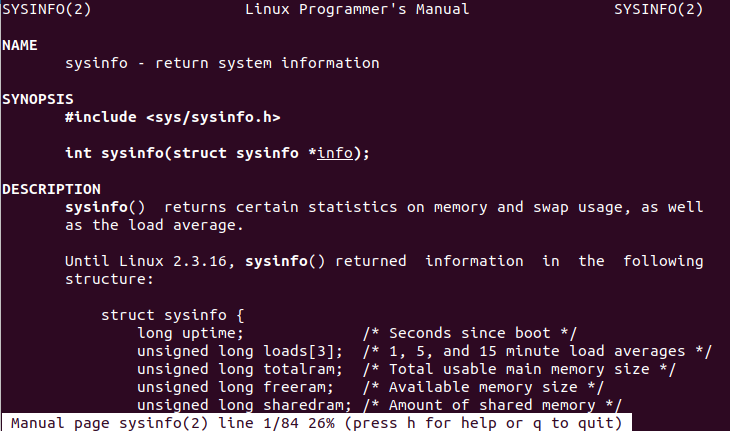 Linux环境编程获取系统相关信息之sysinfo, sysconf, system_您不能拷贝项目,因为它的名称太长或包括的字符-CSDN博客