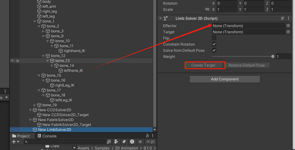 Unity学习--2D动画--[骨骼动画]反向动力学IK_unity 2d ik 控制尾巴-CSDN博客