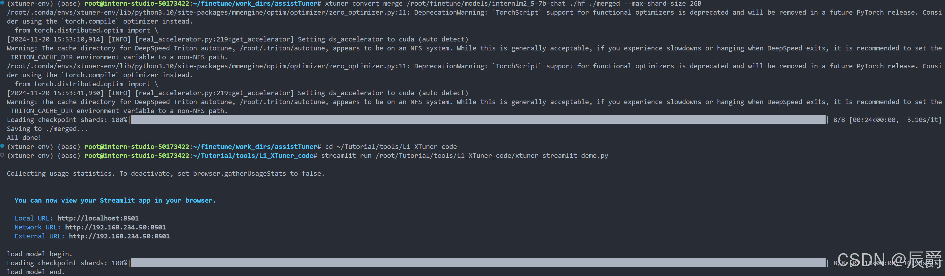 第四期书生大模型-基础岛-5.XTuner 微调实践微调-CSDN博客