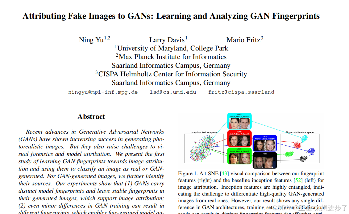 Attributing Fake Images to GANs: Learning and Analyzing GAN Fingerprints————将虚假图像归因于GAN：学习和分析GAN ...