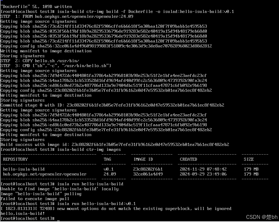 在openeuler中安装、使用轻量化容器引擎isulad_openeuler isulad-CSDN博客