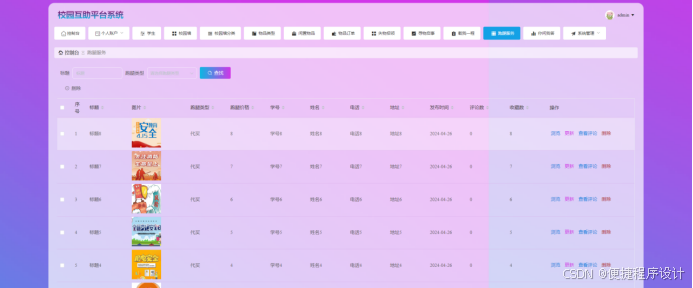 计算机毕业设计springboot校园互助平台系统 基于springboot的高校互助服务平台构建 Springboot技术驱动的校园互助系统开发基于springboot的校园互助系统 Csdn博客