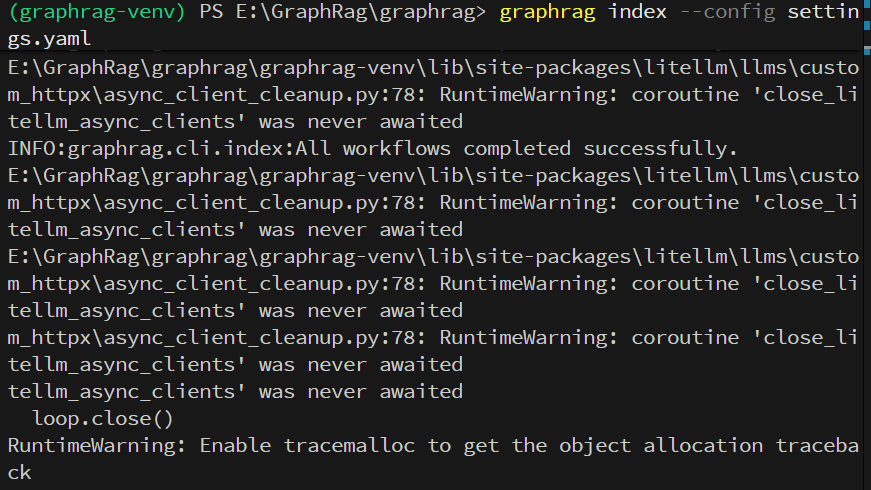 VSCode部署微软Graphrag_一键部署graphrag-CSDN博客