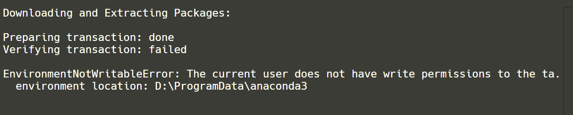 Anaconda安装python包时报错Verifying transaction failed_verifying transaction: failed-CSDN博客