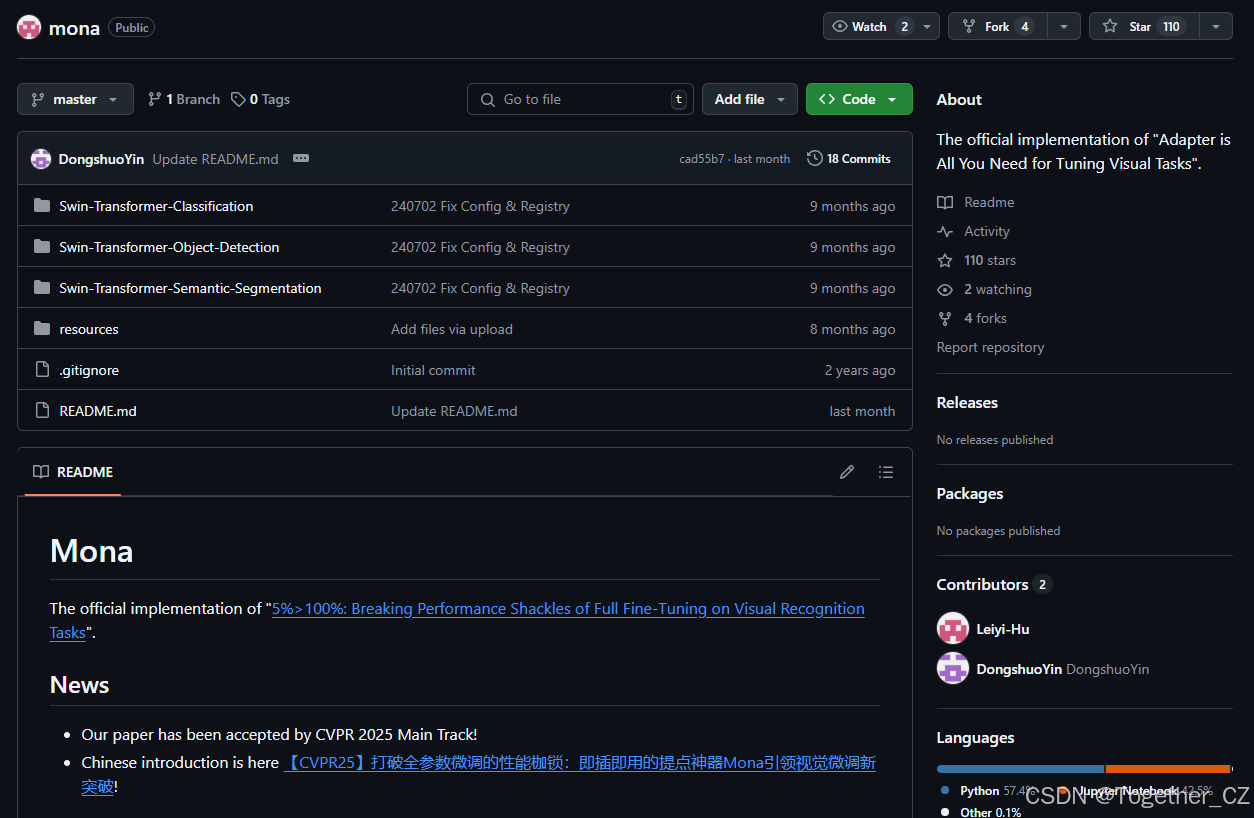 5%＞100%: Breaking Performance Shackles of Full Fine-Tuning on Visual Recognition——突破视觉识别任务中全微调的 ...