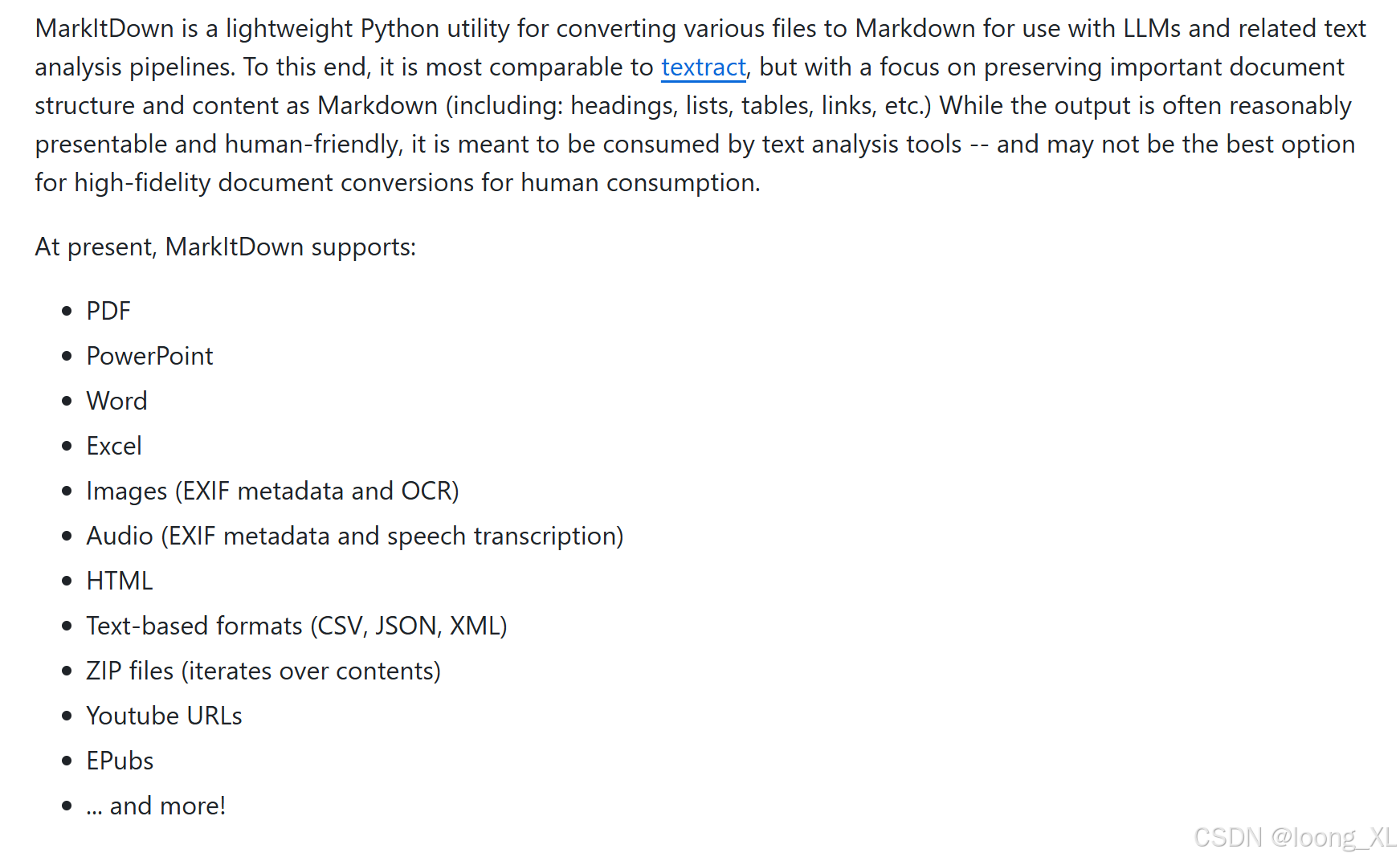 大模型mardown数据转换： 各种文件数据转换markitdown、网页数据转换llms.txt-CSDN博客