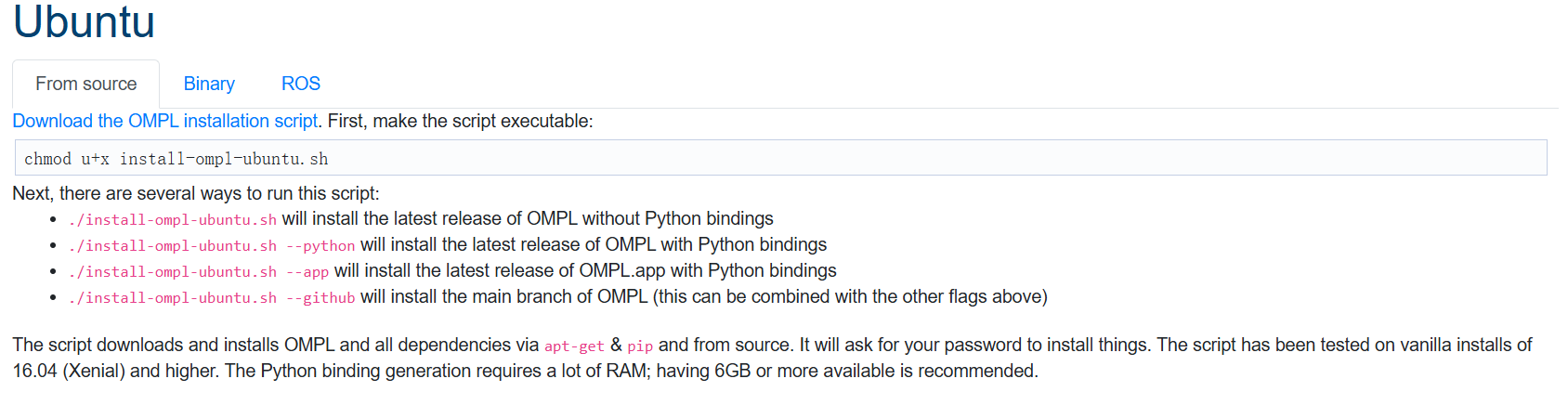 Ubuntu20.04安装omplapp及常见问题解决_omplapp编译失败-CSDN博客