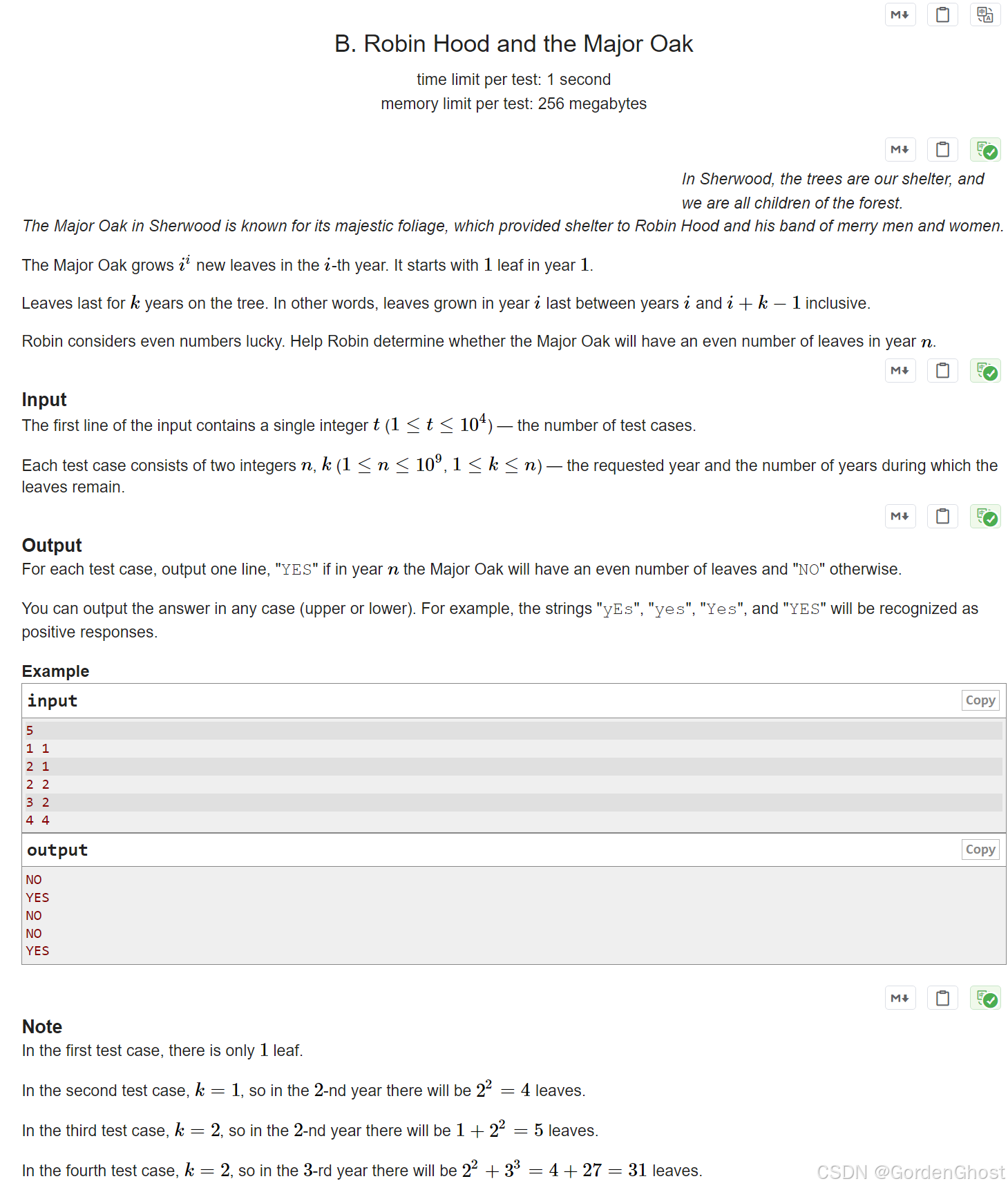 Robin Hood and the Major Oak（Round 974）-CSDN博客