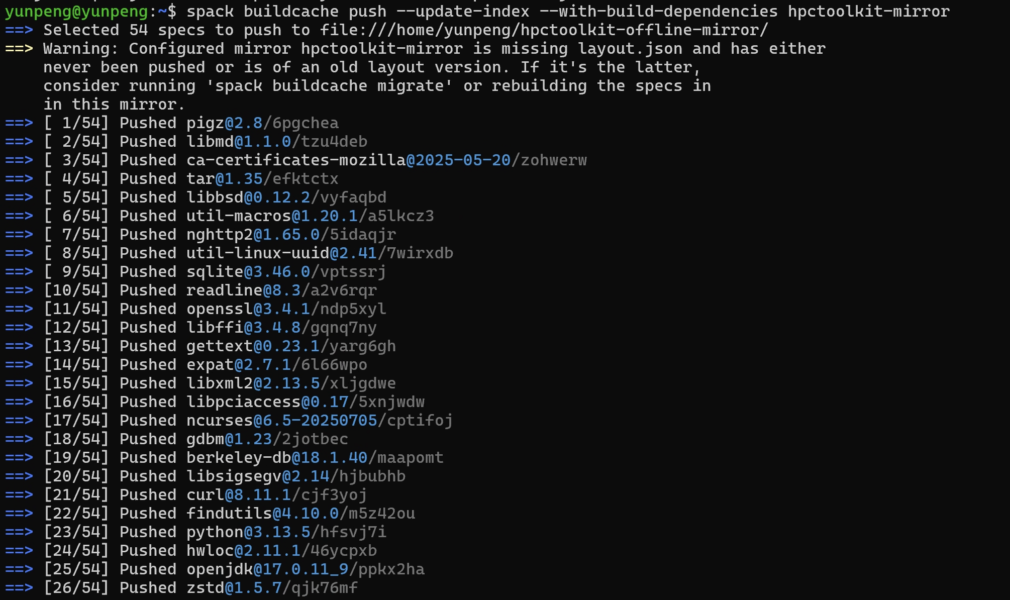 spack buildcache push 缺少环境问题-CSDN博客
