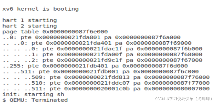 xv6-labs-2021：pgtbl Print a page table_xv6 lab: page tables – print a page table-CSDN博客