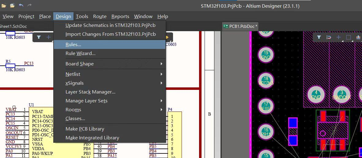 AD学习笔记——以AD23为例绘制STM32最小系统_ad23自动布线-CSDN博客