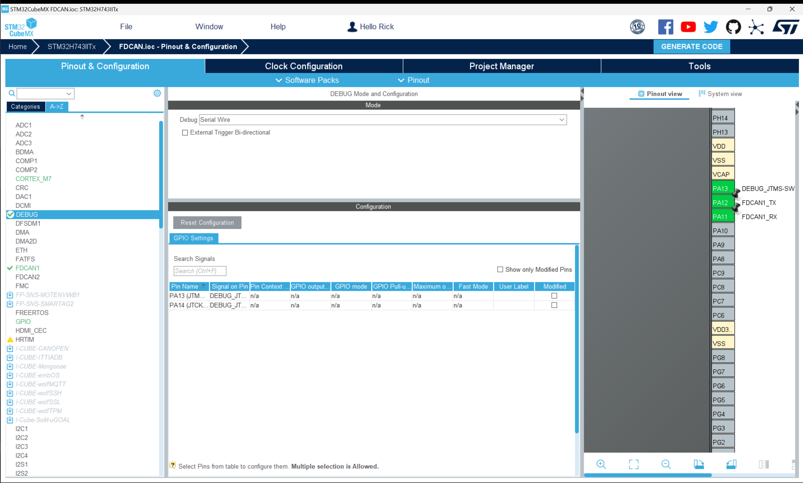 STM32H743+FDCAN1（波特率1M）_stm32h743 canfd例程-CSDN博客