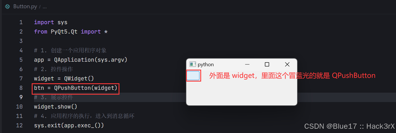 Python Gui 编程 Qpushbutton 按钮控件详解 — Qpushbutton 介绍 Csdn博客