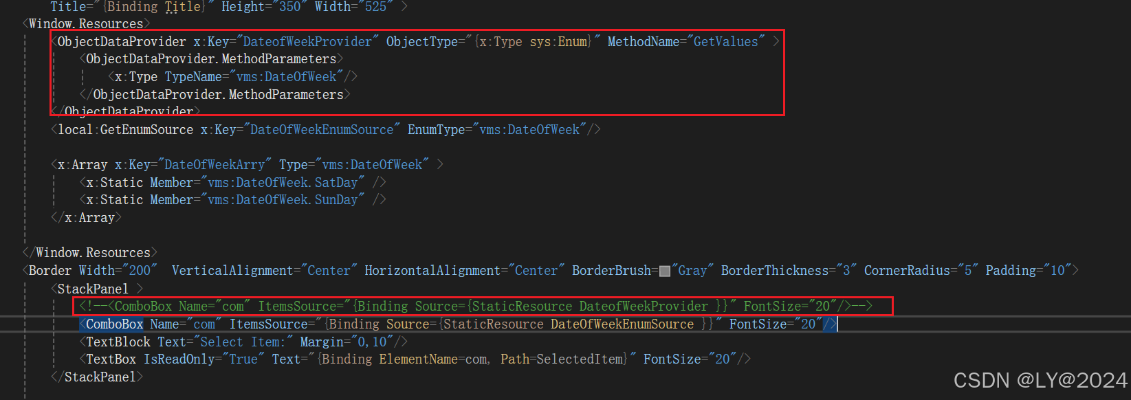 Wpf Combobox 绑定enumwpf Combox绑定枚举 Csdn博客 5124