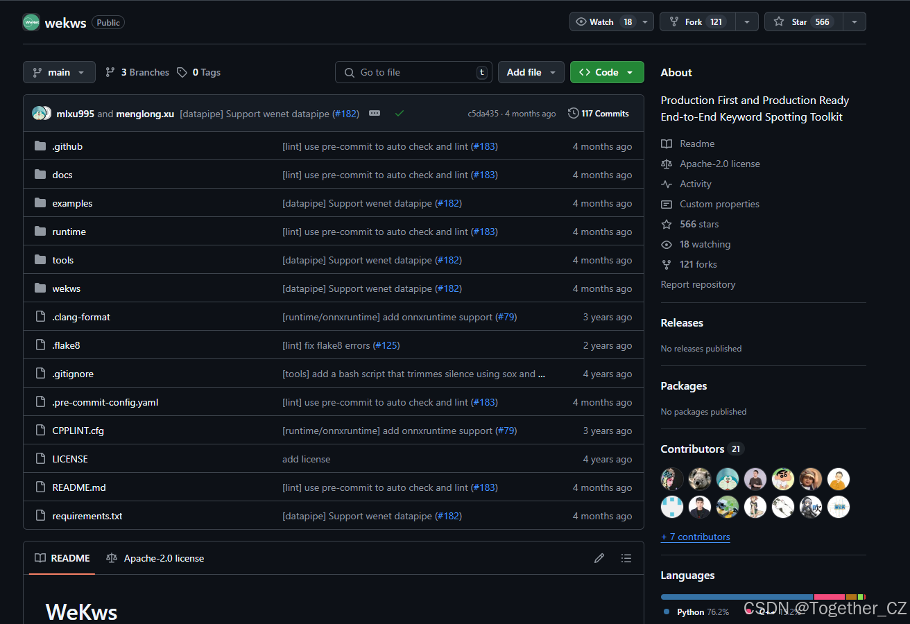WeKws: A PRODUCTION FIRST SMALL-FOOTPRINT END-TO-END KEYWORD SPOTTING ...