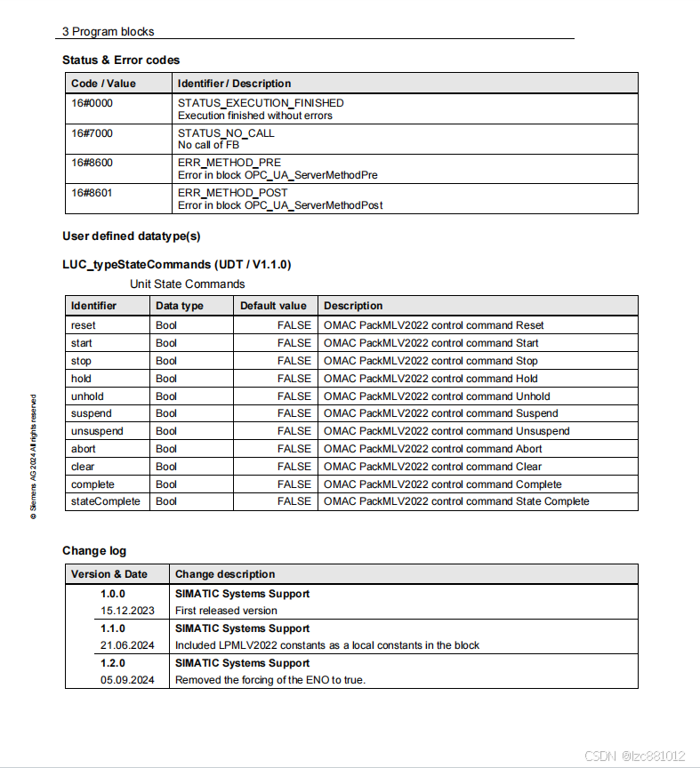 西门子【Library of Unit Control (LUC)单元控制库（LUC）】_luc代码全拼集装设备交换控制文件-CSDN博客