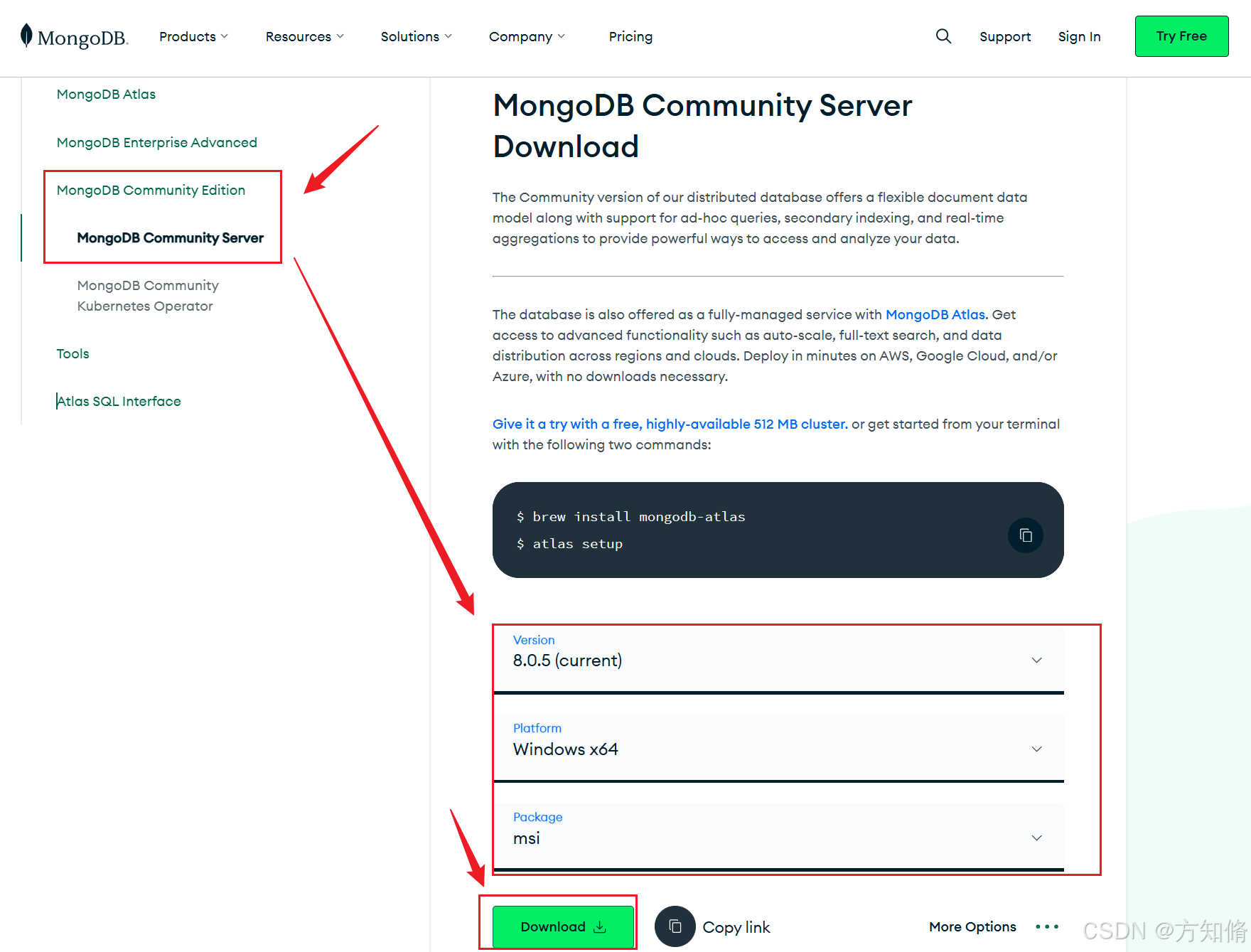 安装备忘录：MongoDB_mongodb compass下载-CSDN博客
