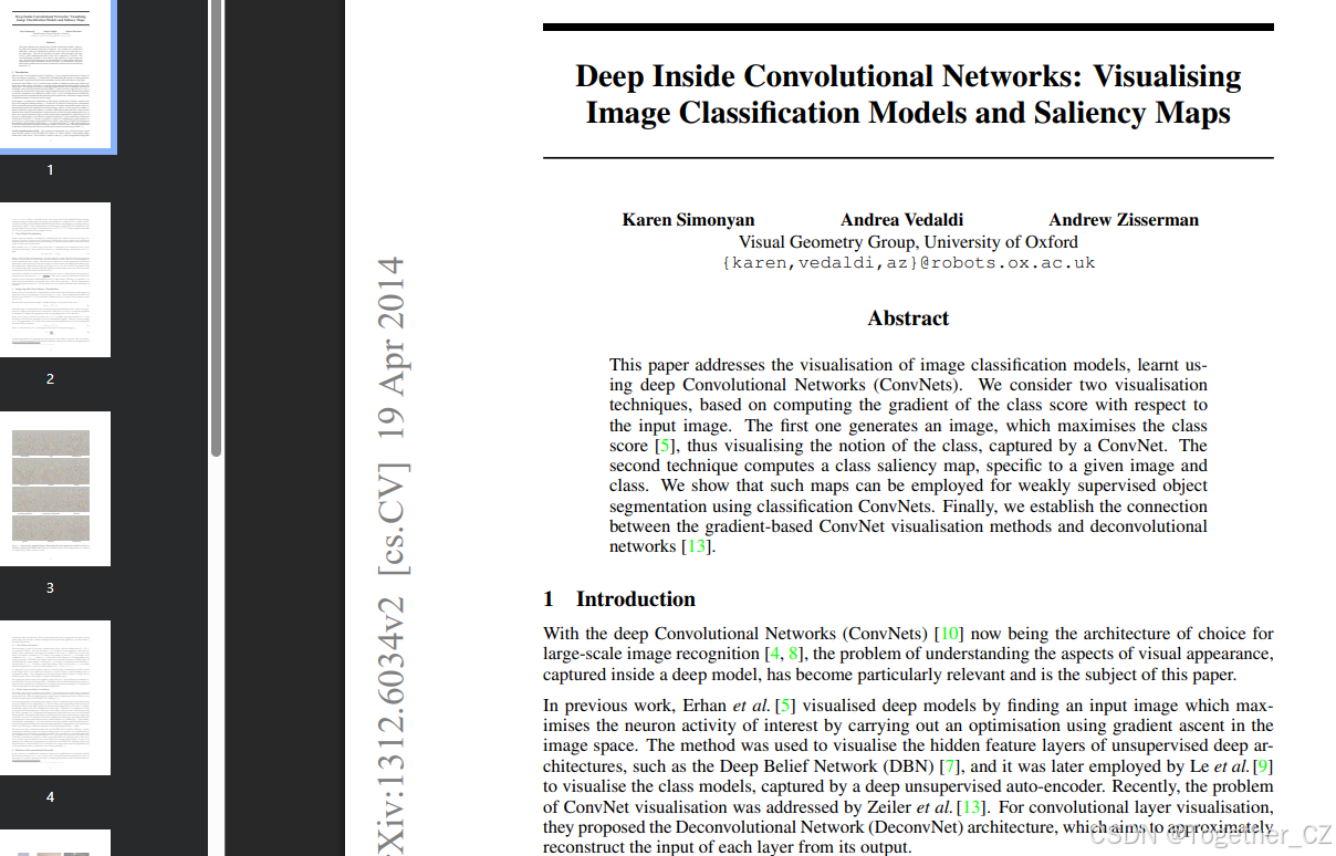 Deep Inside Convolutional Networks: Visualising Image Classification ...