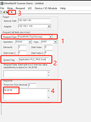使用EtherNET/IP Scanner Demo软件与PLC进行通讯的配置说明_ethernetip scanner demo-CSDN博客