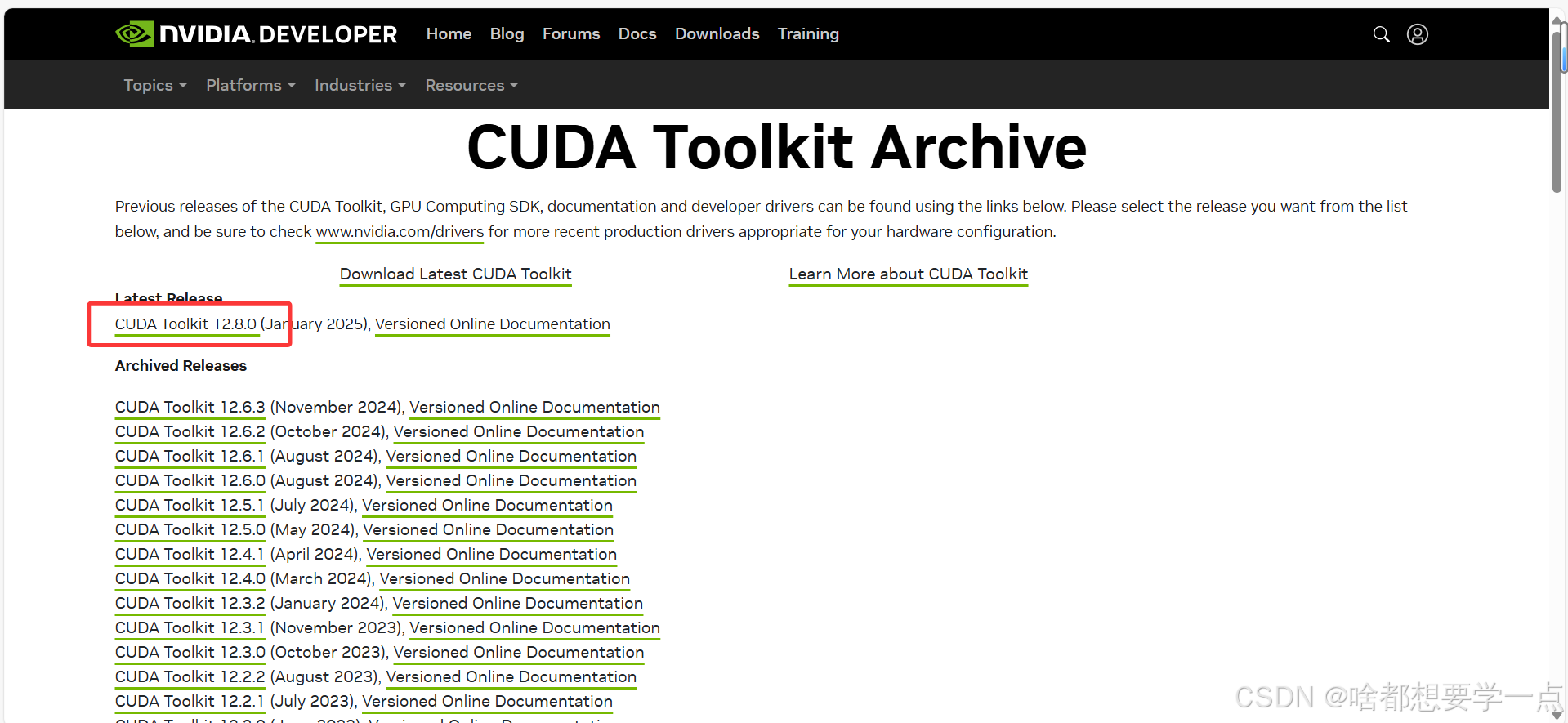 CUDA和cuDNN的安装_cuda12.8对应的cudnn-CSDN博客
