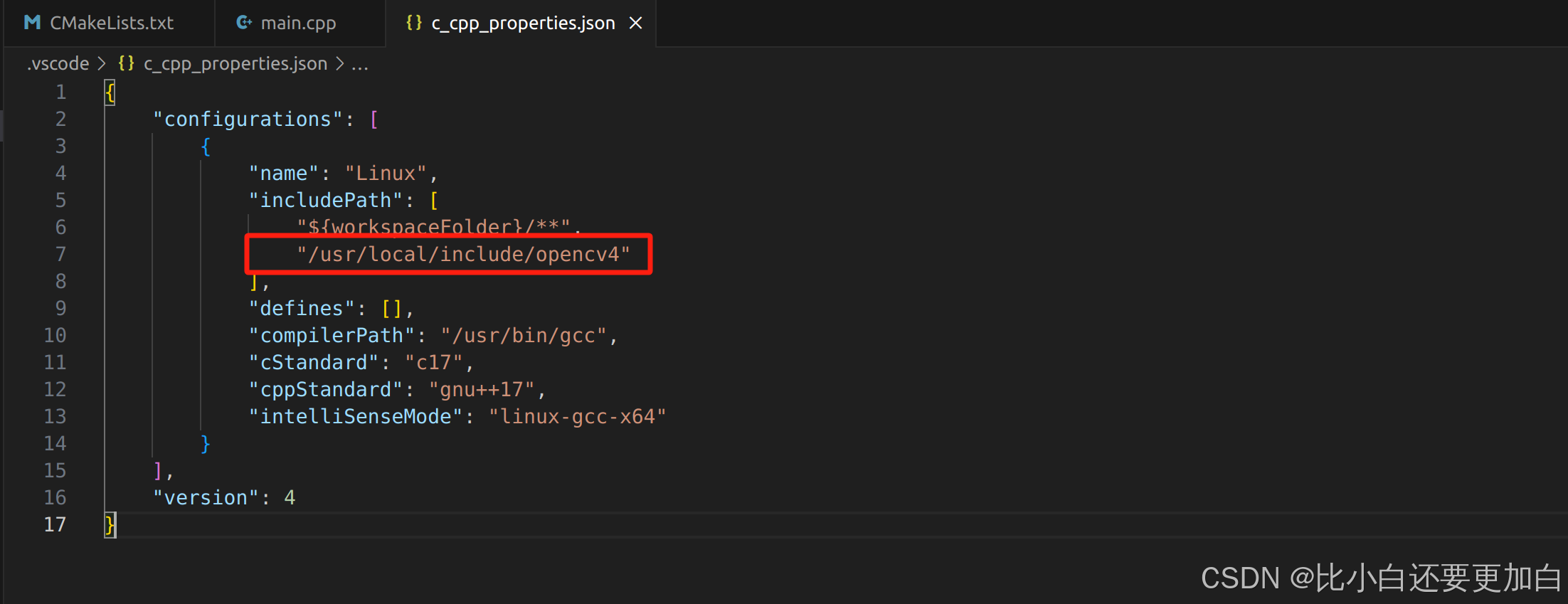 关于vscode头文件引用显示红色波浪线，仍然可以使用cmake编译opencv的问题vscode头文件波浪线可以编译 Csdn博客