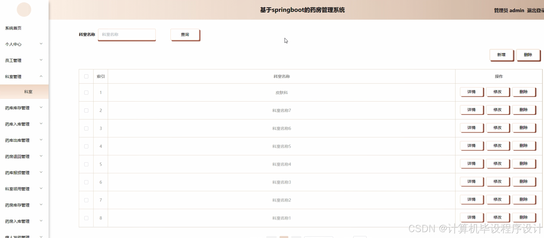 【开题报告】基于springbootvue药房管理系统（程序源码论文 计算机毕业设计 Csdn博客