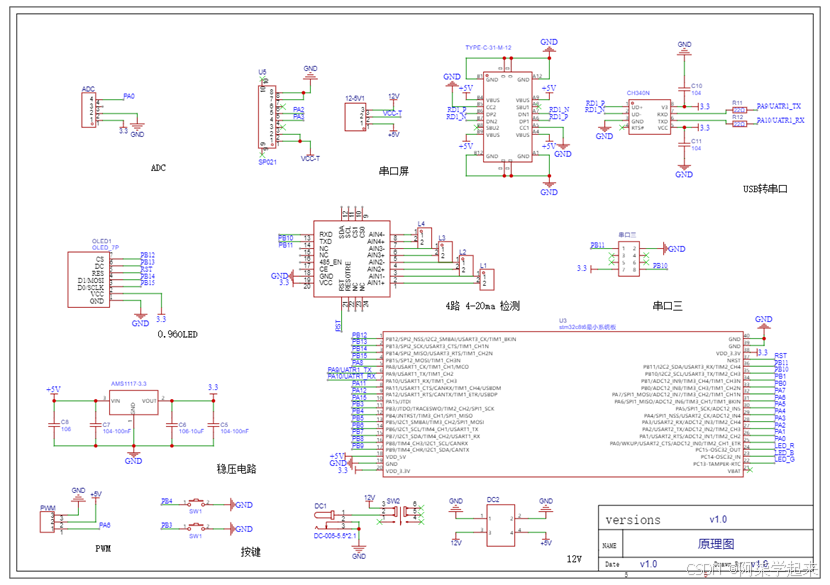 【串口屏应用】4-20ma电流采集显示-STM32+串口屏_stm32采集4-20ma-CSDN博客