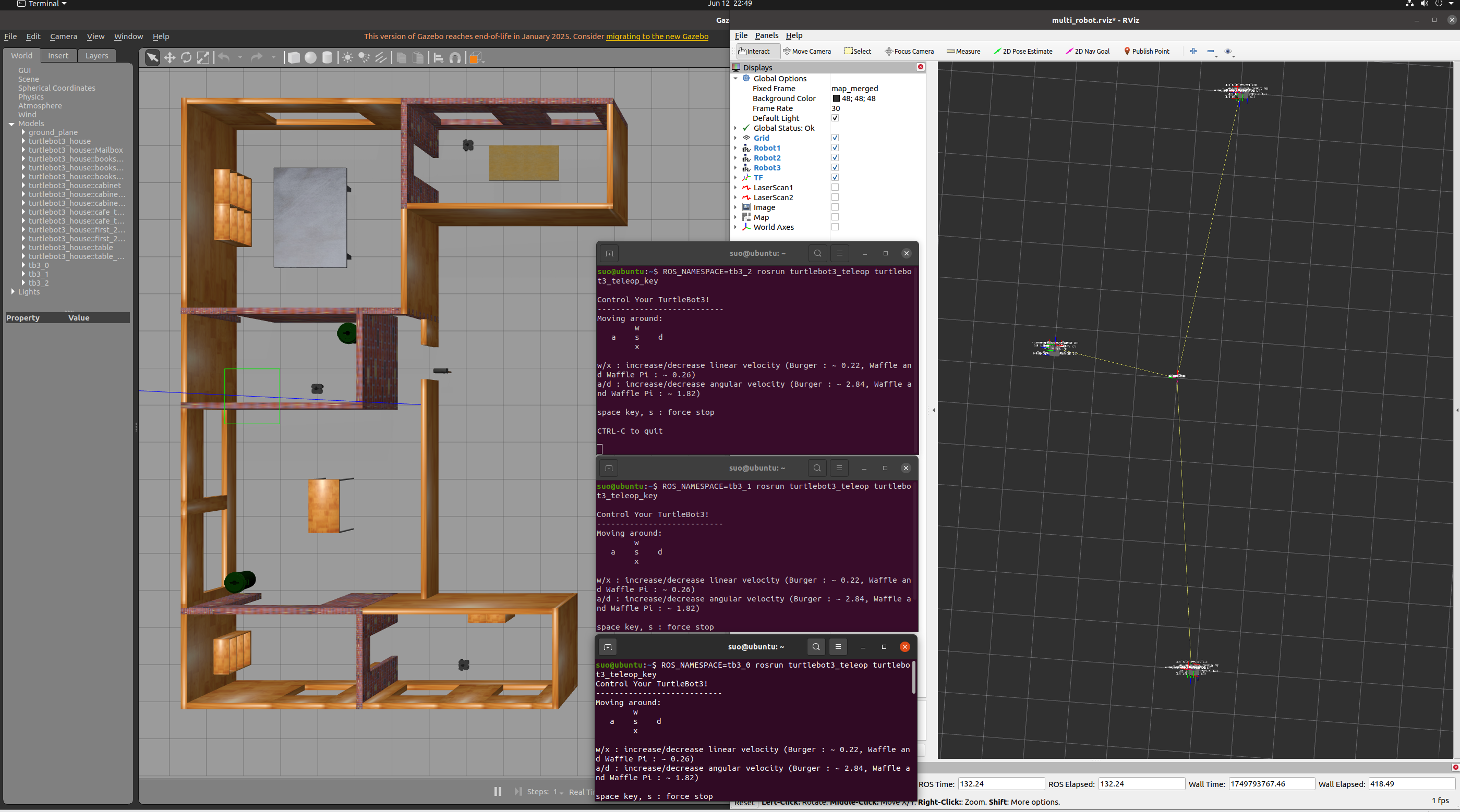 多个机器人在rviz及gazebo中同时控制_怎么在gazebo中实现多机器人控制-CSDN博客
