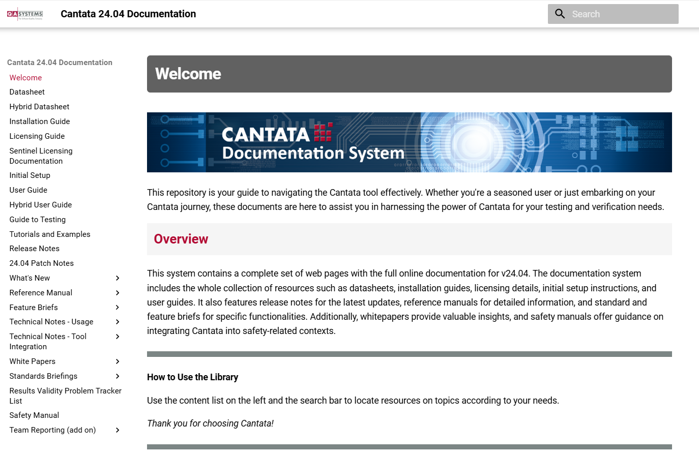【QA SYSTEMS】如何查看Cantata在线文档-CSDN博客