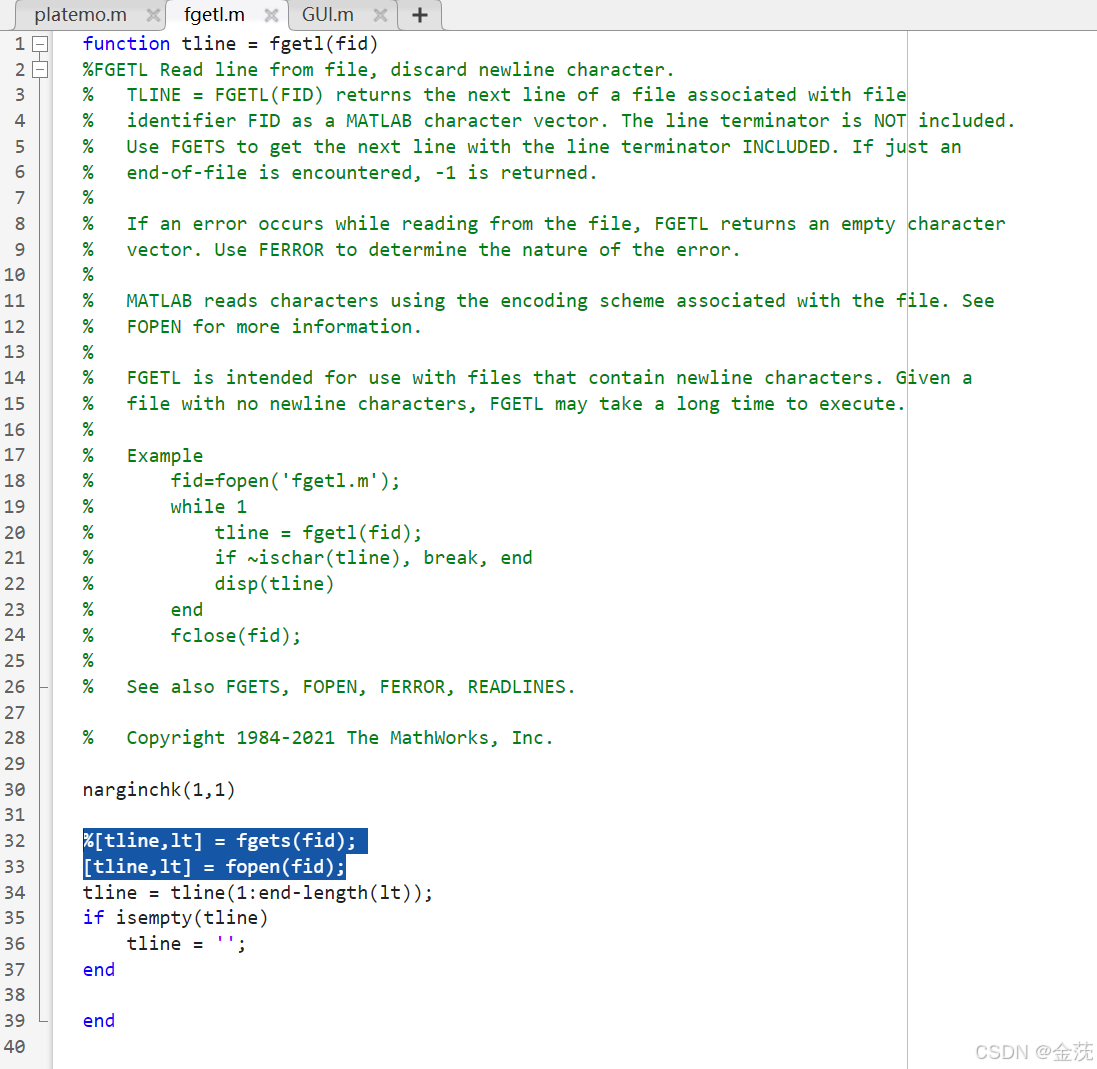 matlab报错：错误使用 fgets 文件标识符无效。使用 fopen 生成有效的文件标识符。-CSDN博客