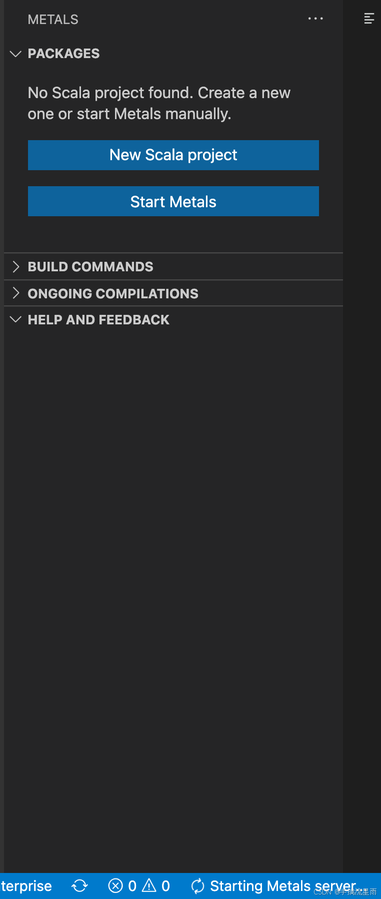 Metals 插件配置及异常的解决方法_scala metals-CSDN博客
