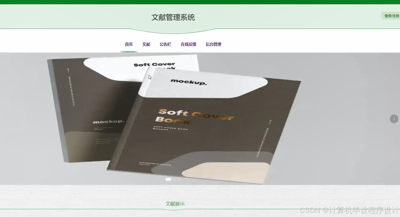 【开题报告】基于springbootvue文献管理系统(程序源码论文 计算机毕业设计基于vue的管理系统外文文献 Csdn博客