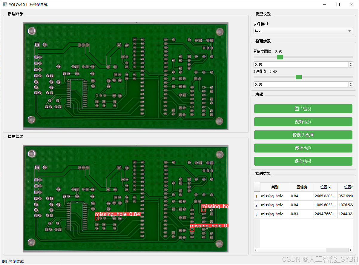基于深度学习YOLOv10的PCB电路板缺陷检测系统（YOLOv10+YOLO数据集+UI界面+Python项目源码+模型）-CSDN博客