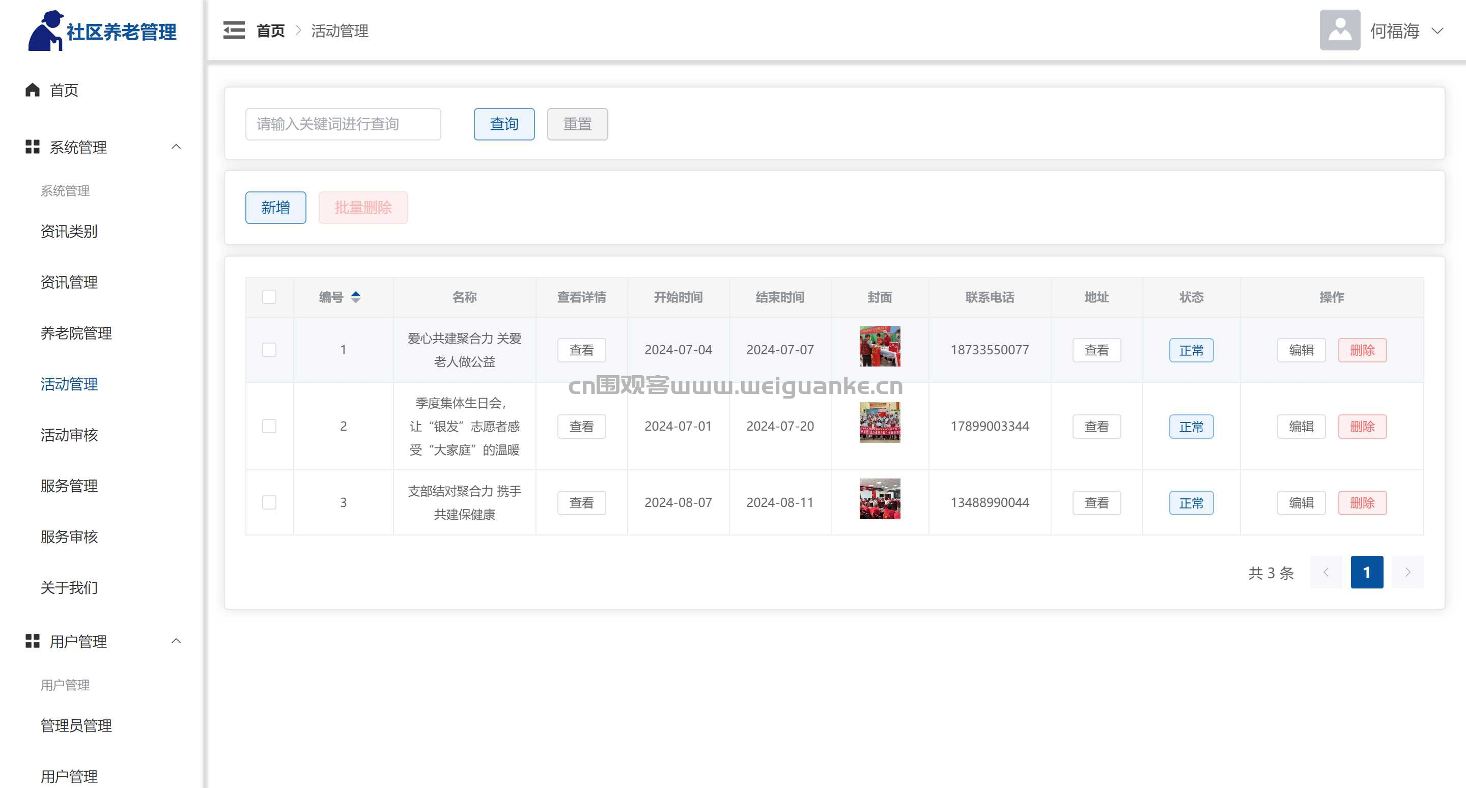 社区养老管理springboot vue java-CSDN博客