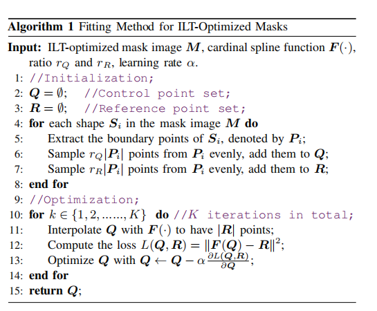 Curvilinear Optical Proximity Correction via Cardinal Spline ...
