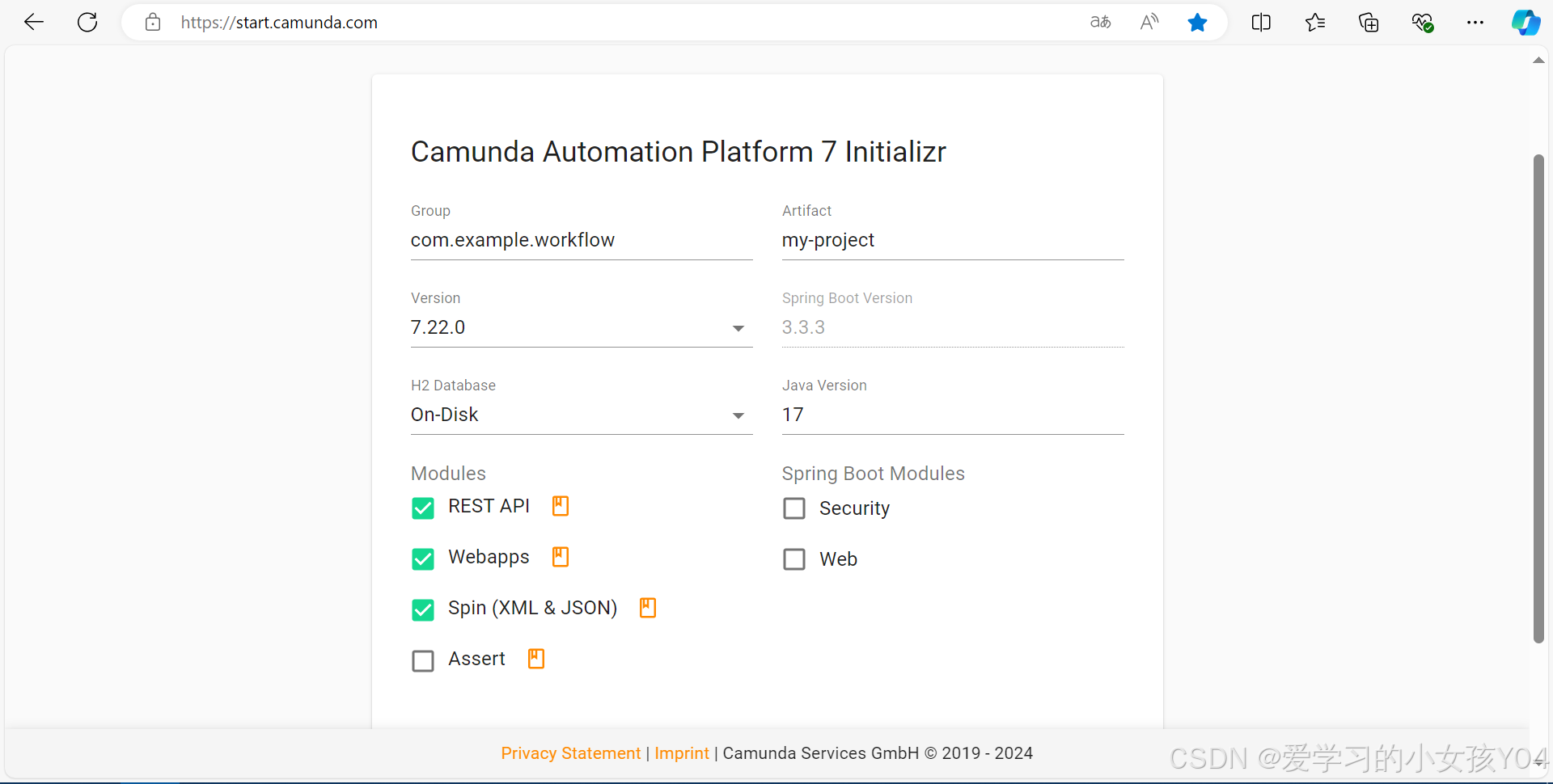 Camunda入门之SpringBoot整合Camunda-CSDN博客
