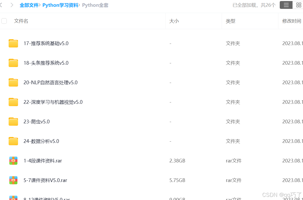 Python学习资料python百度云资源 Csdn博客