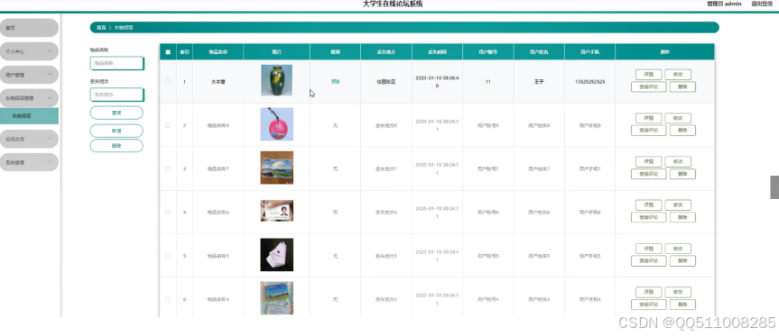 Vue+javaweb+Python大学生在线论坛系统+数据可视化大屏+Django+flask⁺springboot-CSDN博客