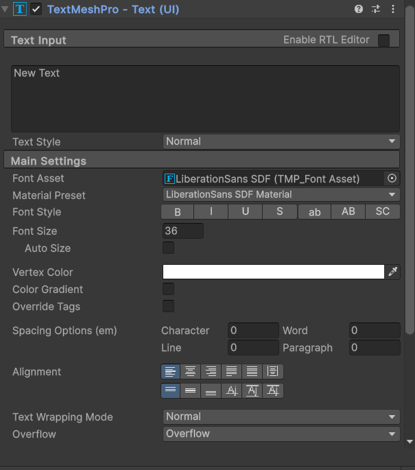 UGUI学习记录之TextMeshPro组件_unity textmeshprougui-CSDN博客